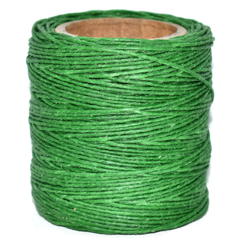 Kelly Green Twisted Waxed Cord